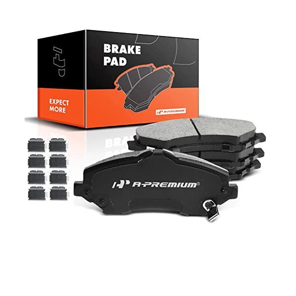 自動車パーツ 海外社外品 修理部品 APBPD017D A-Premium Front Ceramic Disc Brake Pads Set Compatible with Select Dodge, Jeep, Volkswagen, ...