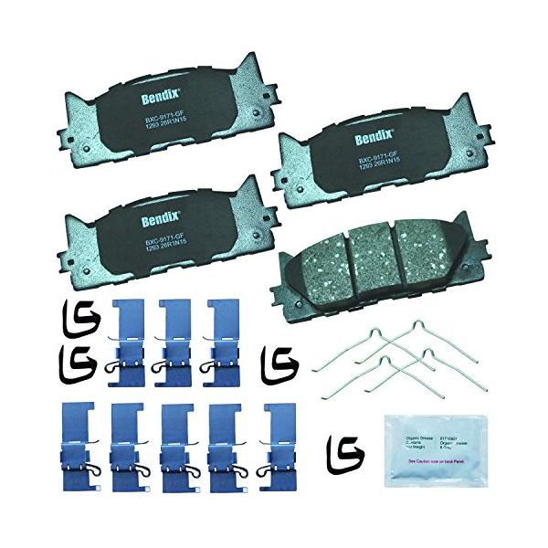 自動車パーツ 海外社外品 修理部品 CFC1293 Bendix Priority1 CFC1293 Ceramic Front Brake Pads for Lexus ES300h 2018-2013, ES350 2018-2007,...