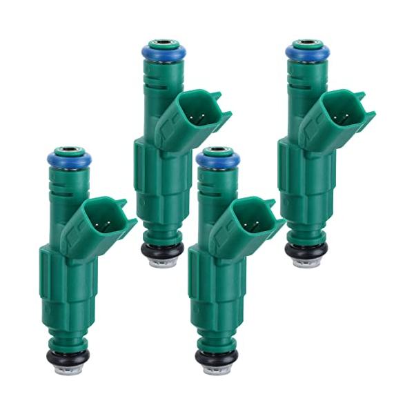 自動車パーツ 海外社外品 修理部品 Compatible with Mazda A-Premium Set of 4 Fuel Injectors Compatible with Mazda 3 2004-2005, 6 2003-2005...