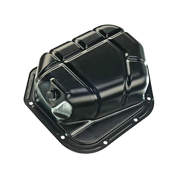 自動車パーツ 海外社外品 修理部品  A-Premium Lower Engine Oil Pan Sump with Drain Plug Compatible with Hyundai Santa Fe 2001-2005, Tucso...