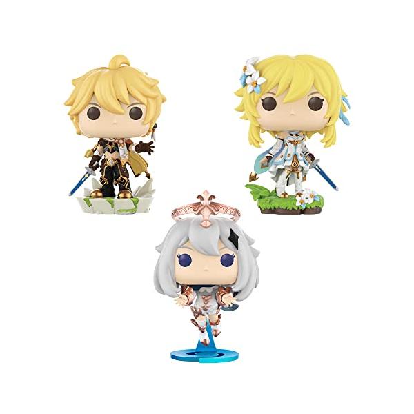 ファンコ FUNKO フィギュア 人形 アメリカ直輸入 ボブルヘッド BOBBLEHEAD ポップカルチャー 68380-2 Funko Pop! Genshin Impact Set of 3 - Aether, Lumine and P...
