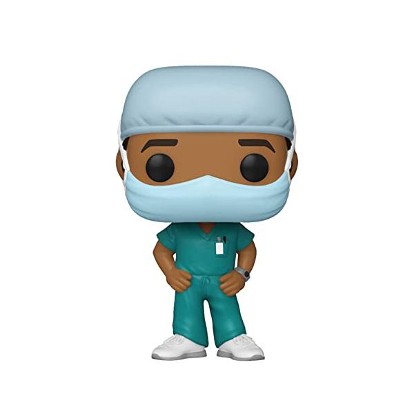 ファンコ FUNKO フィギュア 人形 アメリカ直輸入 ボブルヘッド BOBBLEHEAD ポップカルチャー 54155 Funko Pop! Heroes: Front Line Worker- Male Hospital Worker ...