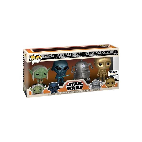 ファンコ FUNKO フィギュア 人形 アメリカ直輸入 ボブルヘッド BOBBLEHEAD ポップカルチャー 58868 Funko POP! Star Wars: Concept Series - Yoda, Darth Vader, R...