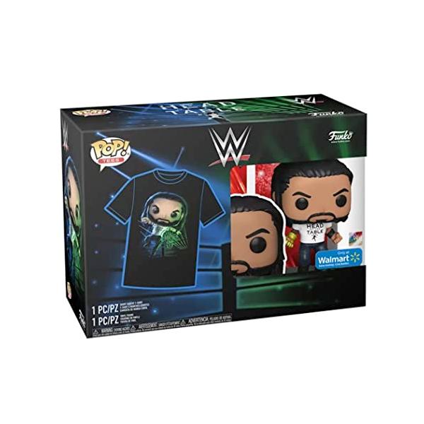 ファンコ FUNKO フィギュア 人形 アメリカ直輸入 ボブルヘッド BOBBLEHEAD ポップカルチャー 62828 Funko Pop! Pop &amp; Tee: WWE - Roman Reigns - XL Exclusive...