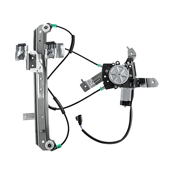 自動車パーツ 海外社外品 修理部品  A-Premium Electric Power Window Regulator with Motor 2-Pin Plug Assembly Compatible with Cadillac Esc...