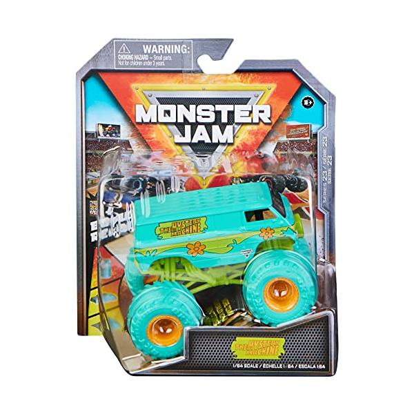 モンスタージャム モンスタートラック ミニカー  Monster Jam 2022 Spin Master 1:64 Diecast Truck with Bonus Accessory: Nitro Neon Mystery Machin...