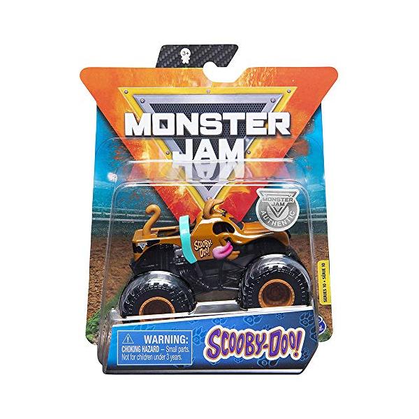 モンスタージャム モンスタートラック ミニカー SERPCLEANUP Monster Jam, Official Scooby Doo Truck, Die-Cast Vehicle, Ruff Crowd Series, 1:64 Sc...
