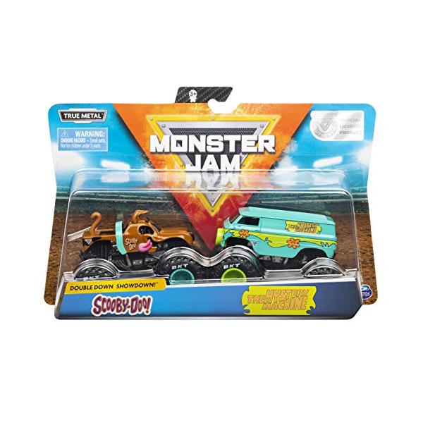 モンスタージャム モンスタートラック ミニカー 20116883 Monster Jam, Official Scooby Doo vs. Mysterty Machine Die-Cast Monster Trucks, 1:64 Sca...