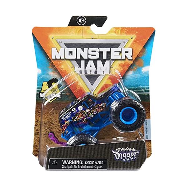 モンスタージャム モンスタートラック ミニカー  Monster Jam 2021 Spin Master 1:64 Diecast Monster Truck with Wheelie Bar: Shear Madness Son-uva...