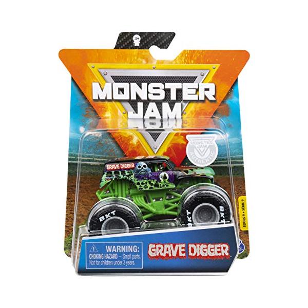 モンスタージャム モンスタートラック ミニカー  Monster Jam 2020 Spin Master 1:64 Diecast Monster Truck with Wristband: Legacy Trucks Grave Dig...