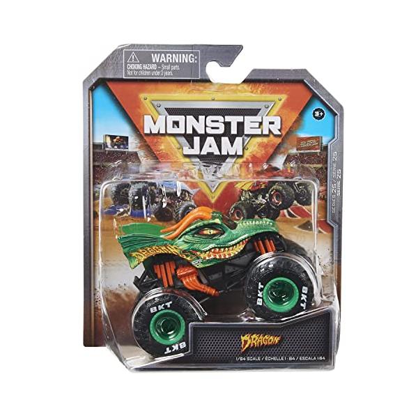 モンスタージャム モンスタートラック ミニカー SM6044941 Monster Jam 2022 Spin Master 1:64 Diecast Truck: Chase True Heavy Metal Dragon海外限定品を迅速...