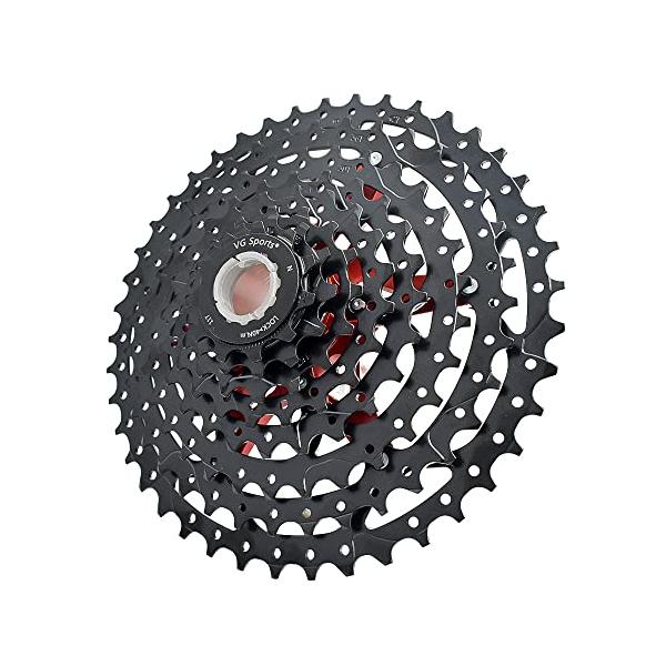 スプロケット フリーホイール ギア パーツ 自転車 コンポーネント サイクリング 輸入 クロスバイク ロードバイク マウンテンバイク VG-8-Speed-11-42-Black VG SPORTS 8/9/10/11/12 Speed U...