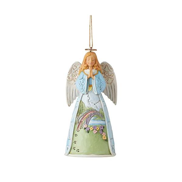 エネスコ Enesco 置物 インテリア 海外モデル アメリカ 輸入物 ジムショア Jim Shore  6011867 Enesco Jim Shore Heartwood Creek Rainbow Bridge Angel Pet B...