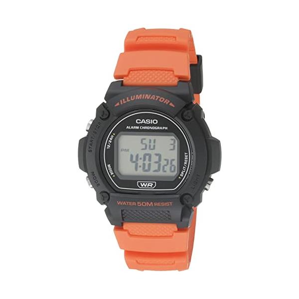腕時計 カシオ メンズ 逆輸入 日本 メイドインジャパン アメリカ アウトドアウォッチ特集 W219H-4AV Casio W219H Series | Men’s Digital Watch | Black/Orange | 50M WR...