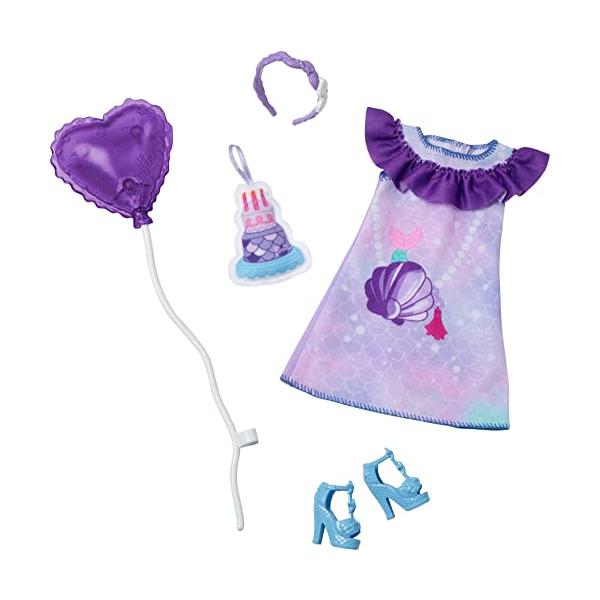 バービー バービー人形 HMM58 Barbie My First Barbie Clothes, Fashion Pack for 13.5-inch Preschool Dolls, Setwith Mermaid Birthday A...