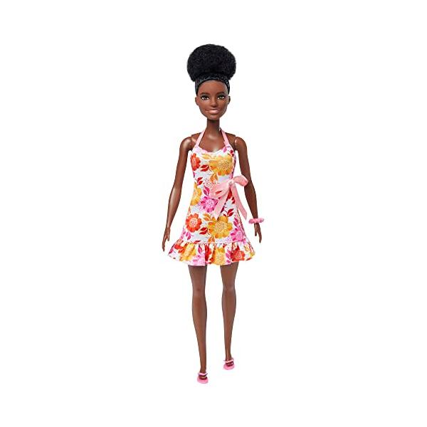 バービー バービー人形 HLP93 Barbie Loves the Ocean Doll with Natural Black Hair Wearing Pineapple Dress &amp; Accessories, Fashion...