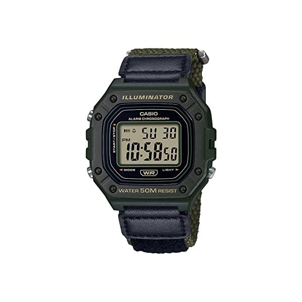 腕時計 カシオ メンズ 逆輸入 日本 メイドインジャパン アメリカ アウトドアウォッチ特集 W-218HB-3AVCF Casio W218HB Series | Men’s Digital Watch | Black/Green | 50...