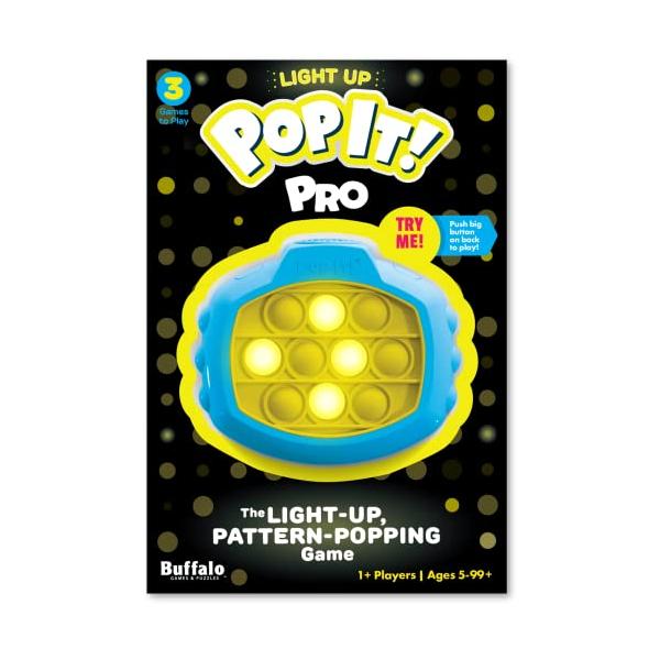 ボードゲーム 英語 アメリカ 海外ゲーム 445 Pop It! Pro for Kids - The Original Light-Up, Pattern Popping Game from Buffalo, Blue and Yello...