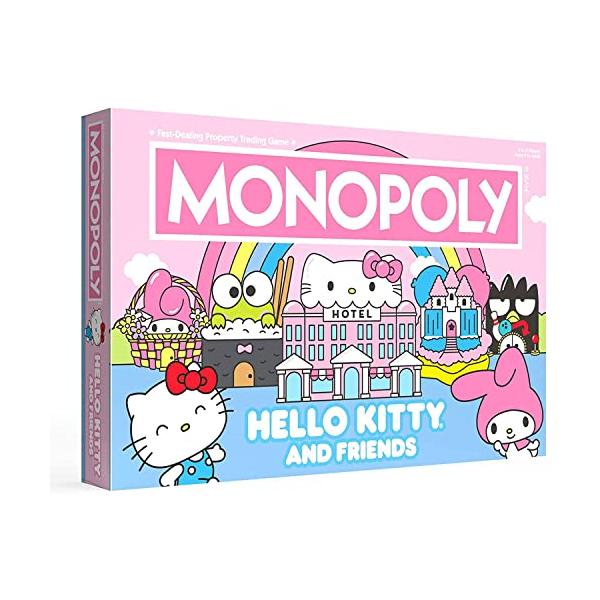 ボードゲーム 英語 アメリカ 海外ゲーム MN075-296-002200-06 Monopoly: Hello Kitty and Friends, Buy, Sell, Trade Buildings from The Animated...