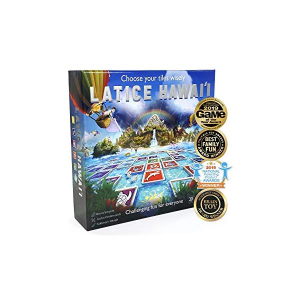 ボードゲーム 英語 アメリカ 海外ゲーム LATICE-HE Latice Hawaii Strategy Board Game - The Multi-Award-Winning Smart New Family Board Game F...