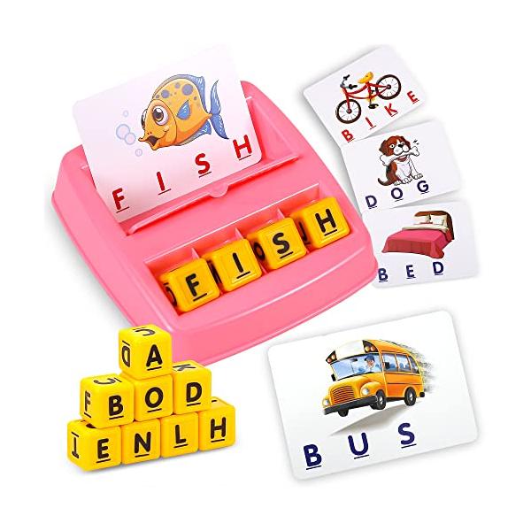 ボードゲーム 英語 アメリカ 海外ゲーム  Fenikso Matching Letter Game, Alphabet Spelling &amp; Reading Words, Objects &amp; Color Recogniti...