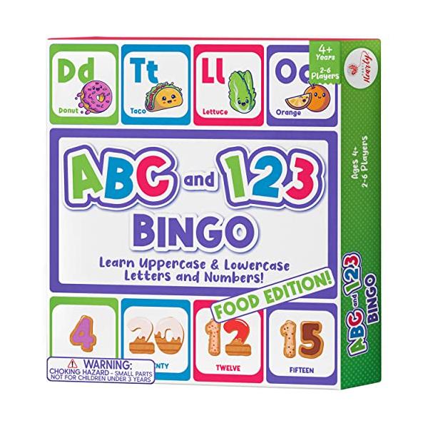 ボードゲーム 英語 アメリカ 海外ゲーム  Party Hearty Alphabet and Number, ABC and 123 Bingo Board Game for Kindergarten and Preschool Kids...