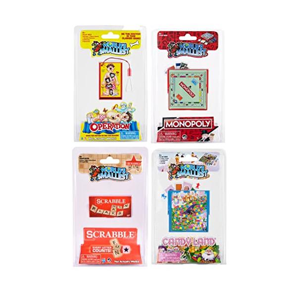 ボードゲーム 英語 アメリカ 海外ゲーム  World's Smallest Board Games Set of 4 - Scrabble, Monopoly, Operation, Candy Land (Bundle)海外限定品を迅速...