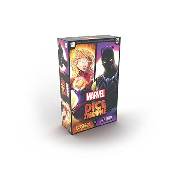 ボードゲーム 英語 アメリカ 海外ゲーム DT011-752-002200-06 USAOPOLY Marvel Dice Throne | 2 Hero Box Featuring Captain Marvel, Black Panthe...