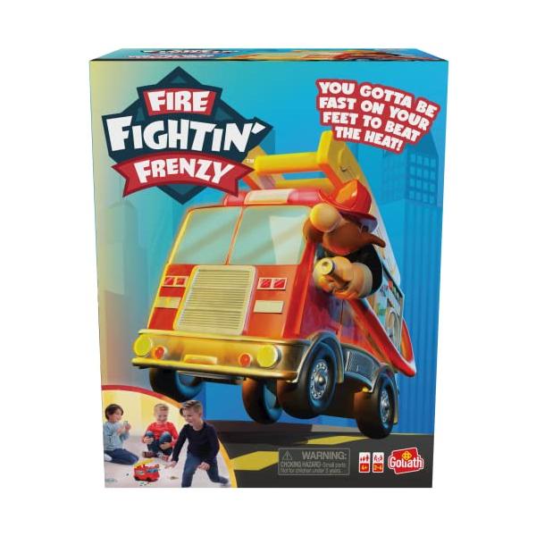 ボードゲーム 英語 アメリカ 海外ゲーム 922966 Goliath Fire Fightin' Frenzy Game - Fast-Paced Active Floor Play with Realistic Firetruck Ac...