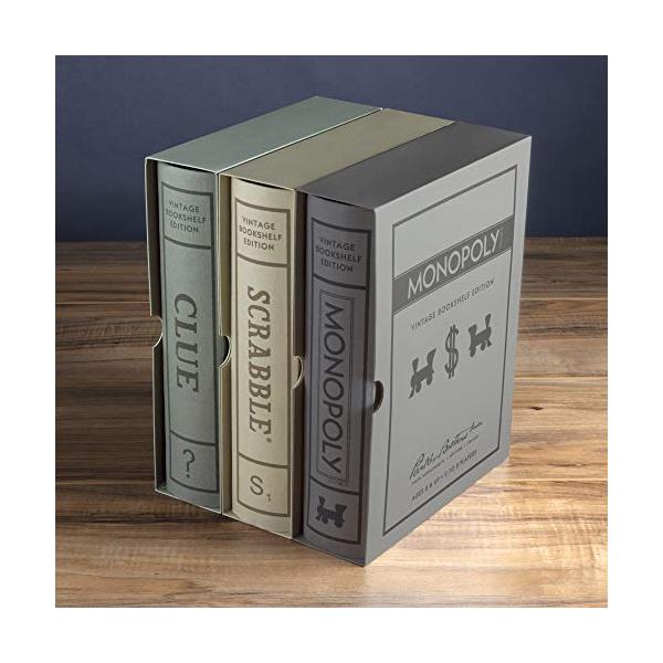 ボードゲーム 英語 アメリカ 海外ゲーム 29110 WS Game Company Vintage Board Games Bookshelf Collection - Scrabble, Monopoly &amp; Clue in B...