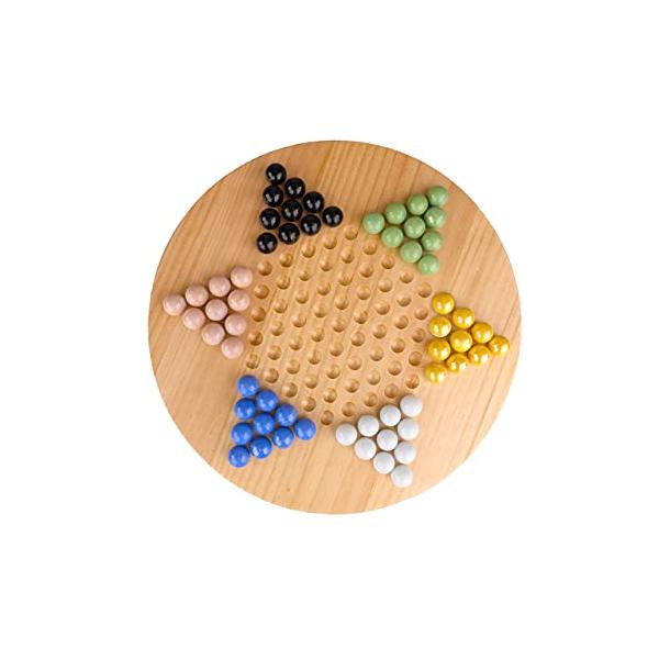 ボードゲーム 英語 アメリカ 海外ゲーム 7420 Regal Games Chinese Checkers Board Game with 60 Glass Marbles and 11.5” Board - Wooden Family ...