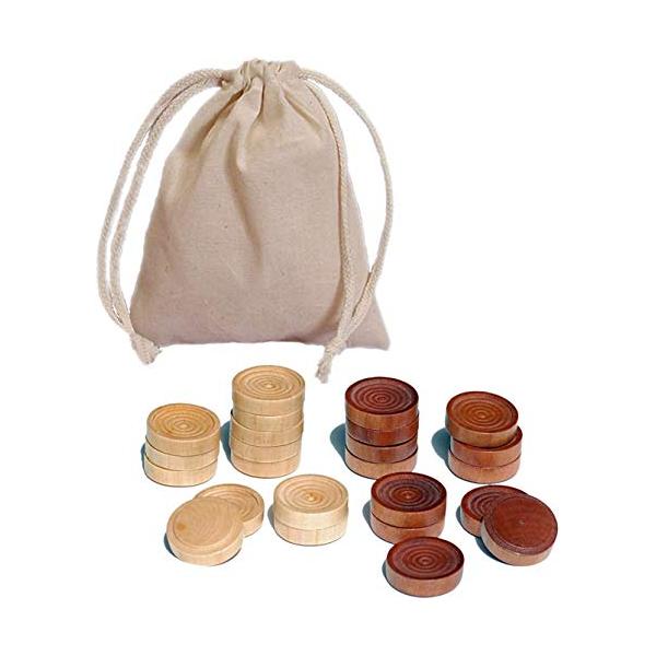 ボードゲーム 英語 アメリカ 海外ゲーム FBA_25-6012 WE Games Wooden Checkers Pieces Only (1.06 inch), Checker Board Game &amp; Backgammon P...