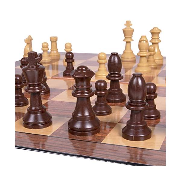 ボードゲーム 英語 アメリカ 海外ゲーム  Crazy Games Plastic Chess Set: Premium Quality, Foldable Board with Staunton Pieces - Perfect for ...