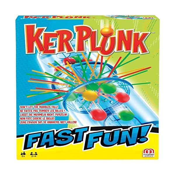 ボードゲーム 英語 アメリカ 海外ゲーム FPR07 Mattel Games Fast Fun Blokus/Kerplunk, Two Player Game, Playing Time Approx. 15 Minutes, Age ...