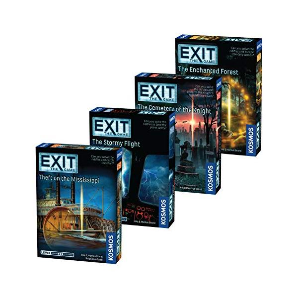 ボードゲーム 英語 アメリカ 海外ゲーム B6923456 EXIT: The Game 4-Pack Escape Room Bundle | Season 4 | Theft on the Mississippi | Stormy Fl...