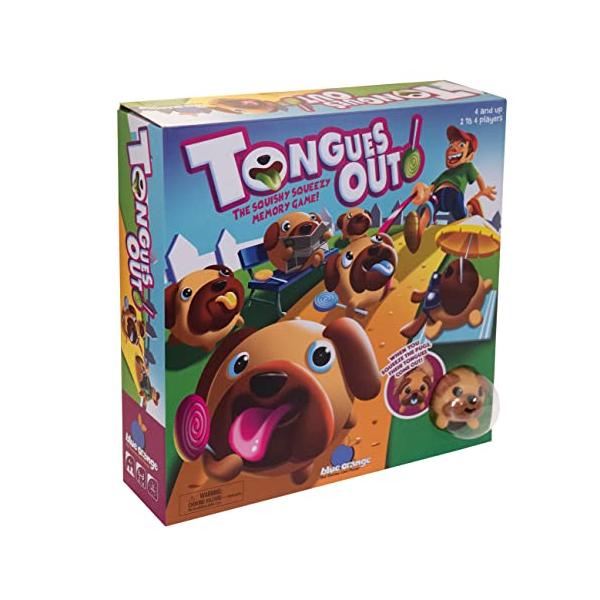 ボードゲーム 英語 アメリカ 海外ゲーム 09046 Tongues Out! The Squishy, Squeezy Preschool and Children Game - Educational Puppy Fidget Memo...