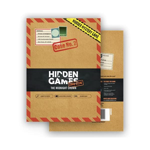 ボードゲーム 英語 アメリカ 海外ゲーム NGF02 Hidden Games: The Midnight Crown ? Unsolved Murder Mystery Game ? Cold Case File Investigatio...