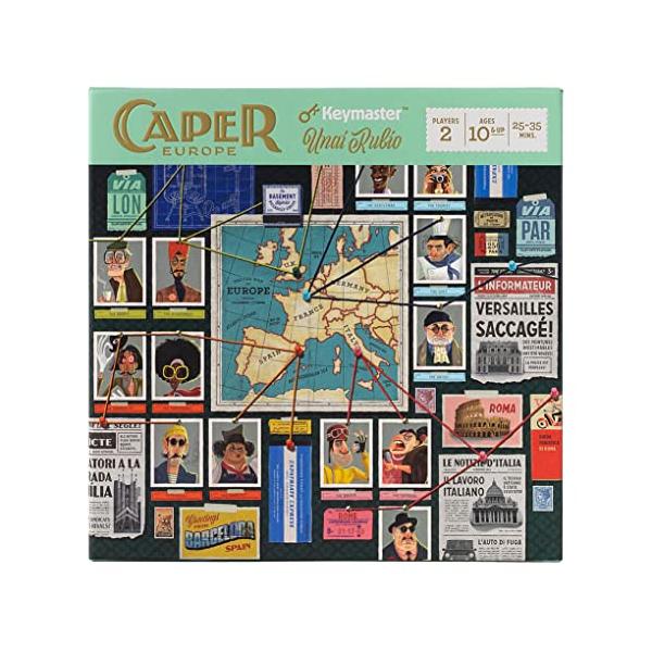 ボードゲーム 英語 アメリカ 海外ゲーム KYM0801 Caper Europe | Strategic Two-Player Board Game for Ages 10+ | Fast-Paced Card Drafting Heis...
