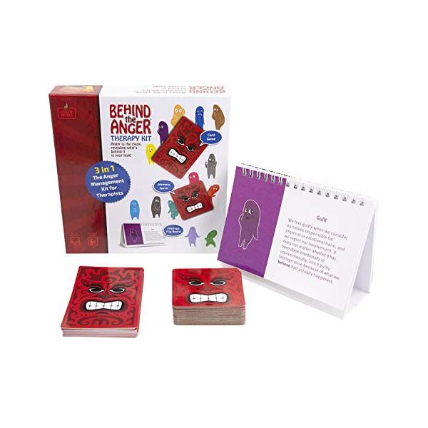 ボードゲーム 英語 アメリカ 海外ゲーム  Behind the Anger Therapy Kit | Anger Management for Kids 6+ | Therapy Tools for Teens | CBT Games ...