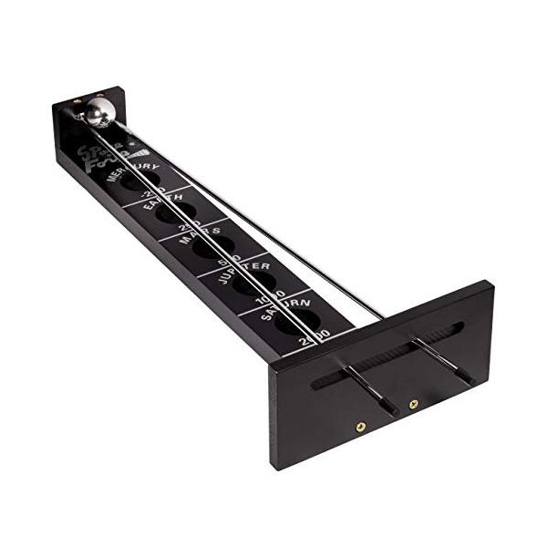 ボードゲーム 英語 アメリカ 海外ゲーム 497019 WE Games Shoot The Moon Game, Large 18 inches, Black Stained Solid Wood Board with Metal Bal...