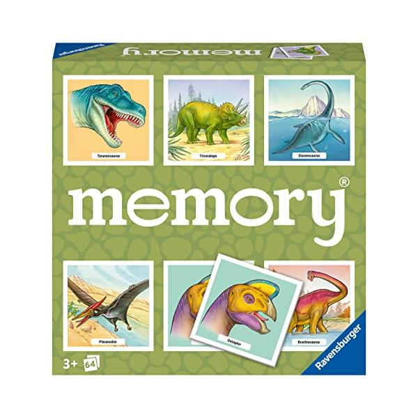 ボードゲーム 英語 アメリカ 海外ゲーム 20924 Ravensburger Dinosaur Memory Game ? Fun &amp; Fast Brain Teaser for Kids 3+ | Vibrant Dinosau...