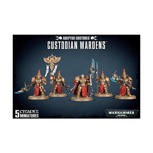 ボードゲーム 英語 アメリカ 海外ゲーム 01-11 Games Workshop Warhammer 40k - Adeptus Custodes Custodian Wardens, Black海外限定品を迅速輸入！5〜15営業日にて発...