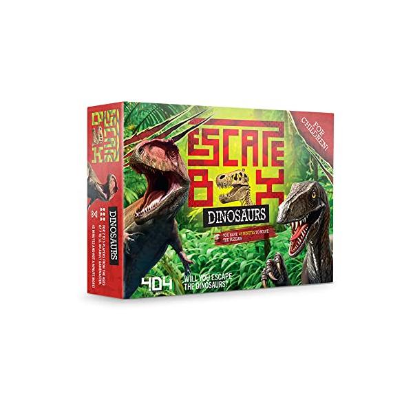 ボードゲーム 英語 アメリカ 海外ゲーム QCQEB012EN 404 on the Board Escape Box Dinosaurs | Room in a Fun for Family Game Night Puzzle Solvi...