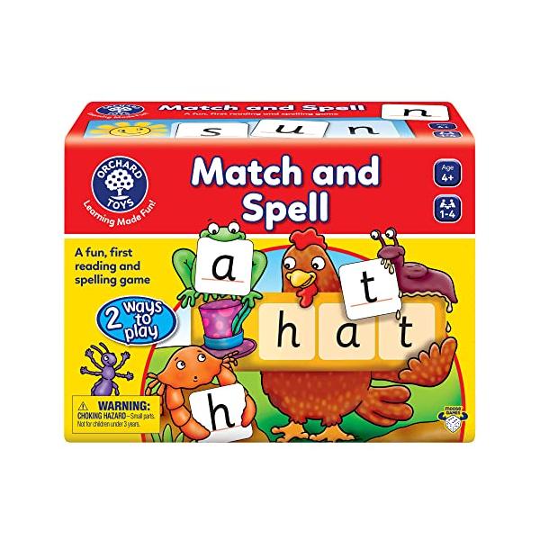 ボードゲーム 英語 アメリカ 海外ゲーム 91027 Orchard Toys Moose Games Match and Spell Game. A Fun, First Reading and Spelling Game. 2 Ways...