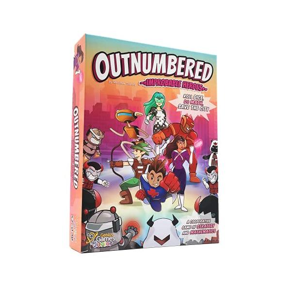 ボードゲーム 英語 アメリカ 海外ゲーム GOT1304 Outnumbered: Improbable Heroes Board Game - A Mensa Award Winning Superhero Math Game | Fun...