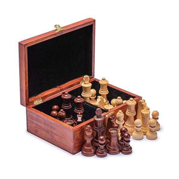 ボードゲーム 英語 アメリカ 海外ゲーム PL-CH122-A Husaria Staunton Tournament No. 6 Chessmen with 2 Extra Queens and Wooden Box, 3.9-inch ...