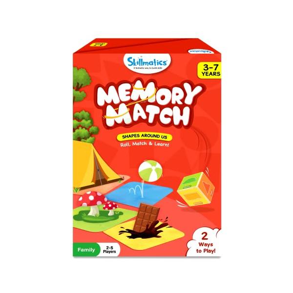 ボードゲーム 英語 アメリカ 海外ゲーム SKILL257MMAP01 Skillmatics Memory Match - Shapes, Fun &amp; Fast Matching Board Game for Kids, Educ...
