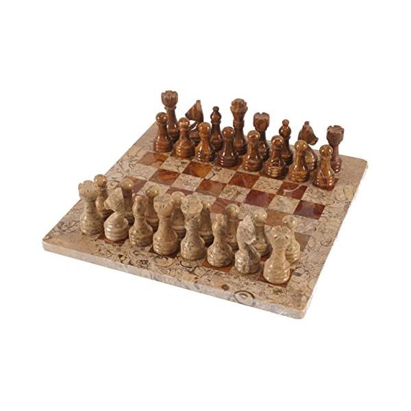ボードゲーム 英語 アメリカ 海外ゲーム RAD-00335544 Radicaln Marble Chess Set 12'' Inches Coral and Red Handmade Classic Board Games for A...