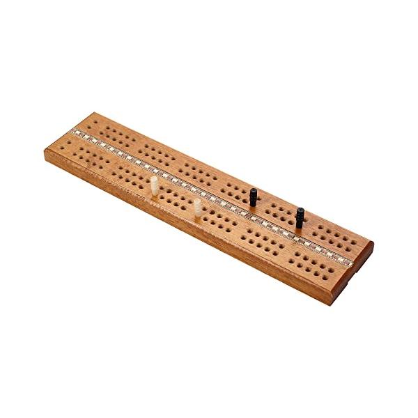 ボードゲーム 英語 アメリカ 海外ゲーム  Sterling Games Extra Large Extra Long Cribbage 16" Wooden Game Board 2 Persons Double Track Board ...