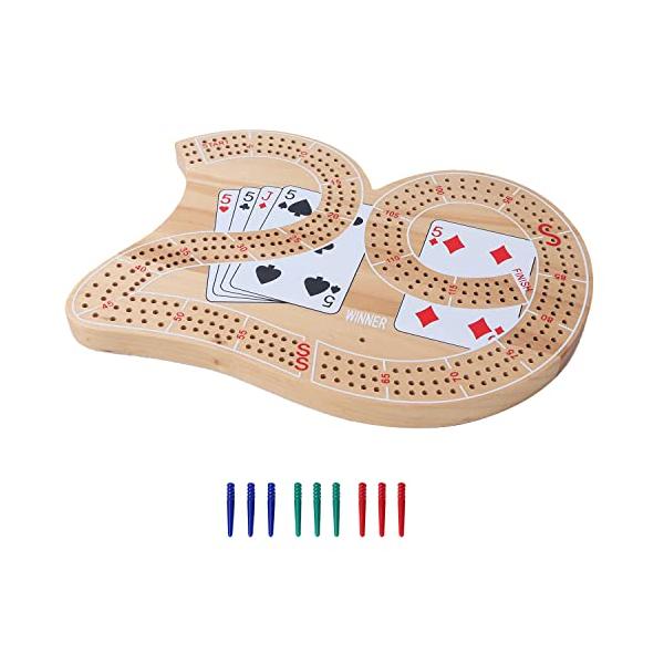 ボードゲーム 英語 アメリカ 海外ゲーム BG-2042 GSE Games &amp; Sports Expert Wooden 3-Track 29 Cribbage Board Game with Plastic Pegs, Clas...